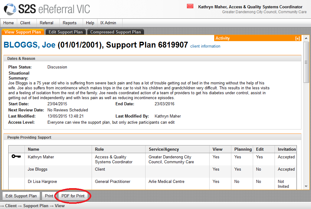 Printing | S2S Userguide